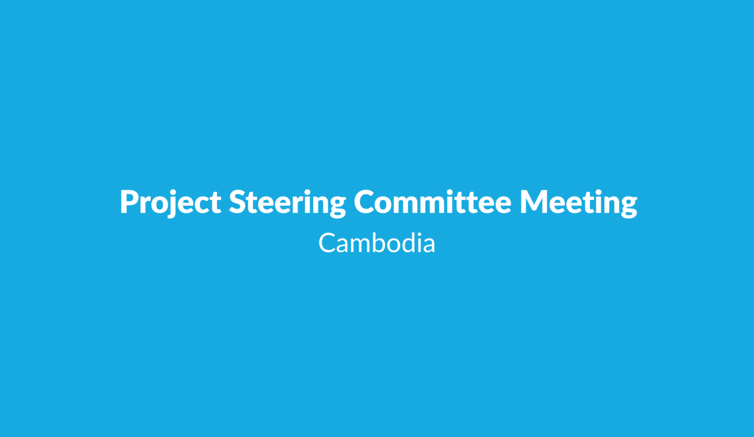 2nd Project Steering Committee Meeting in Cambodia - Asia Low Carbon ...